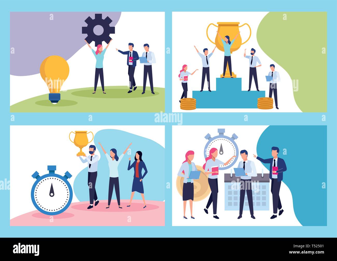 Business coworkers cartoons Stock Vector Image & Art - Alamy