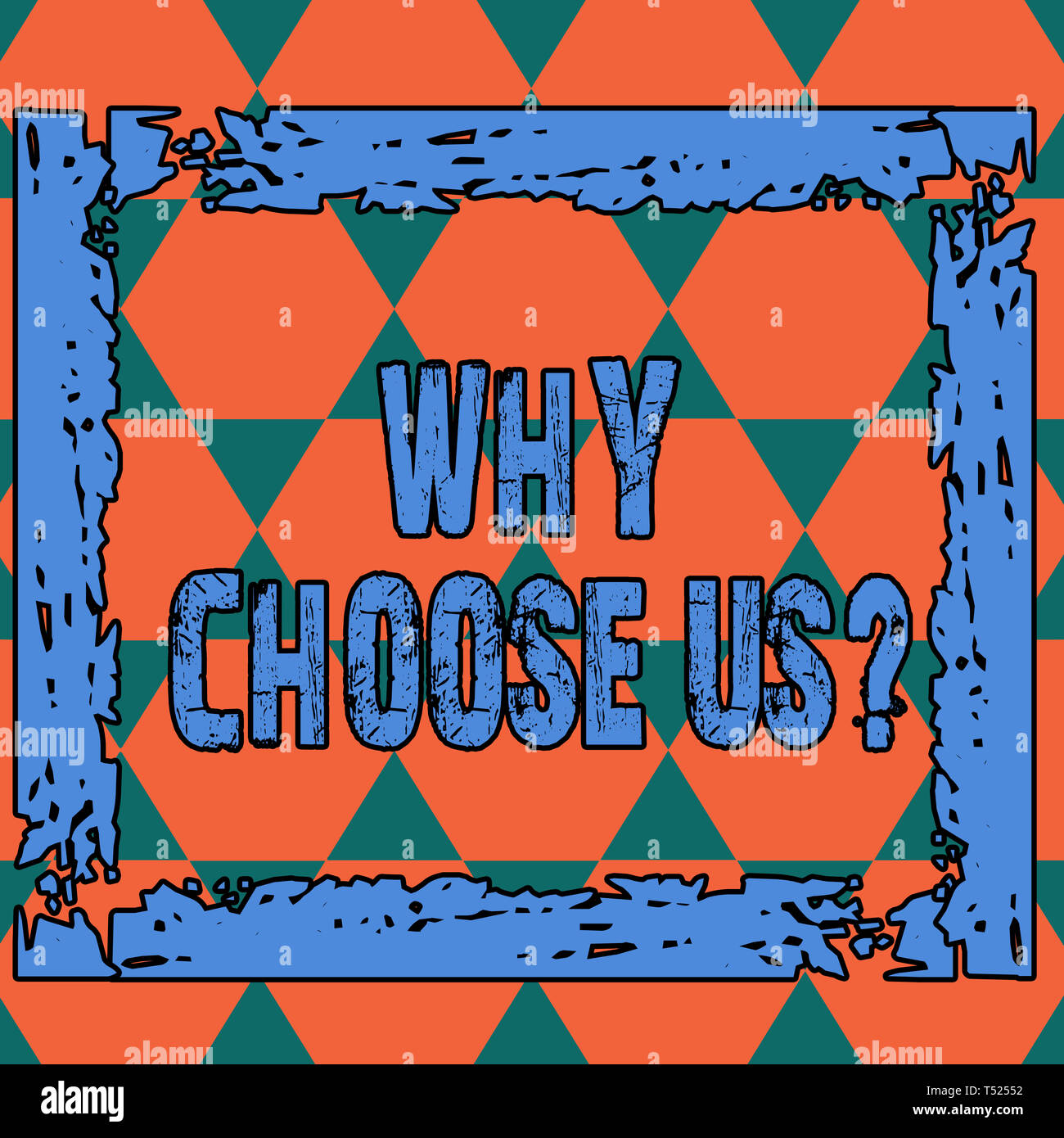 Conceptual hand writing showing Why Choose Us Question. Concept meaning ...