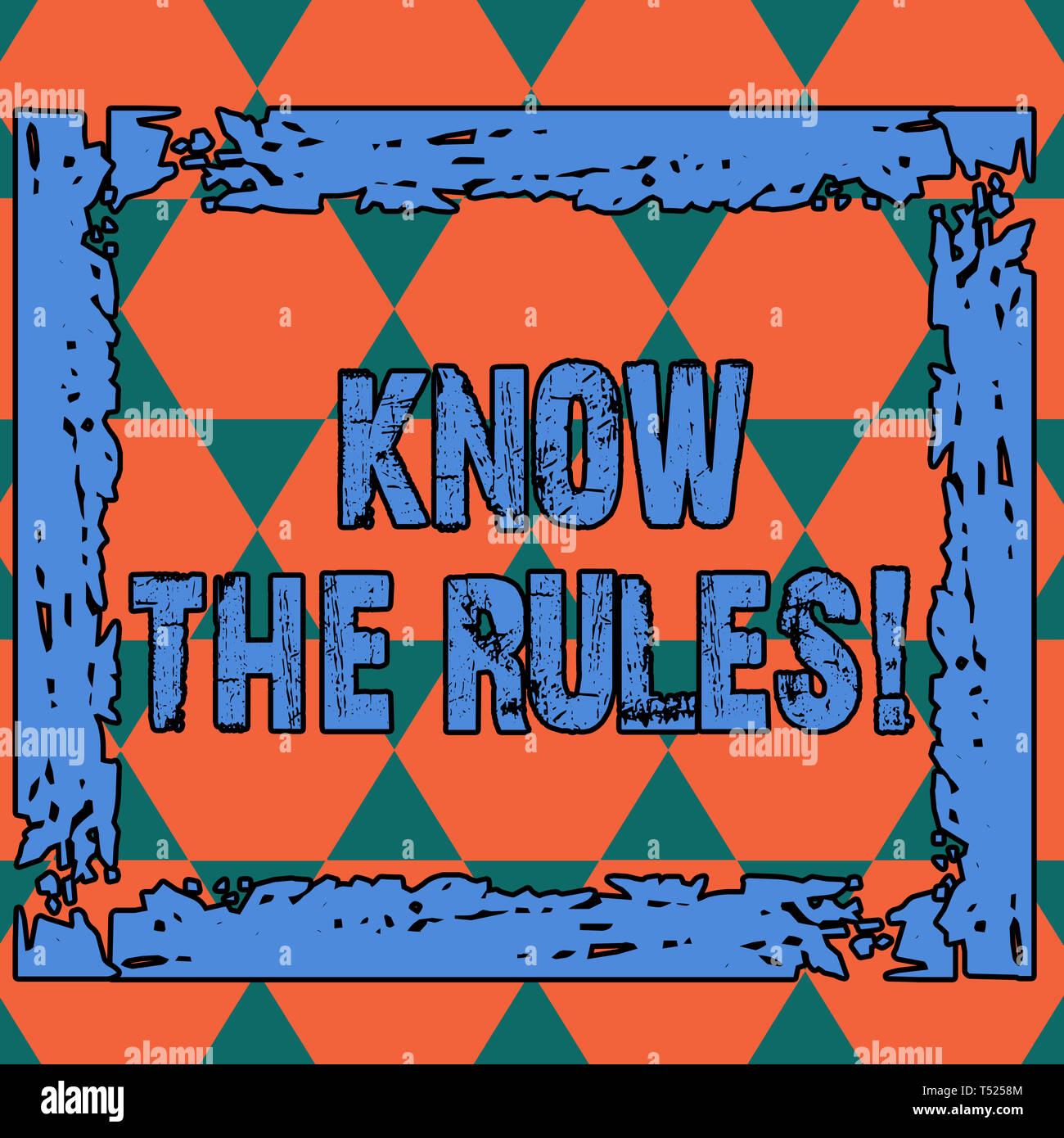 Conceptual hand writing showing Know The Rules. Concept meaning set ...
