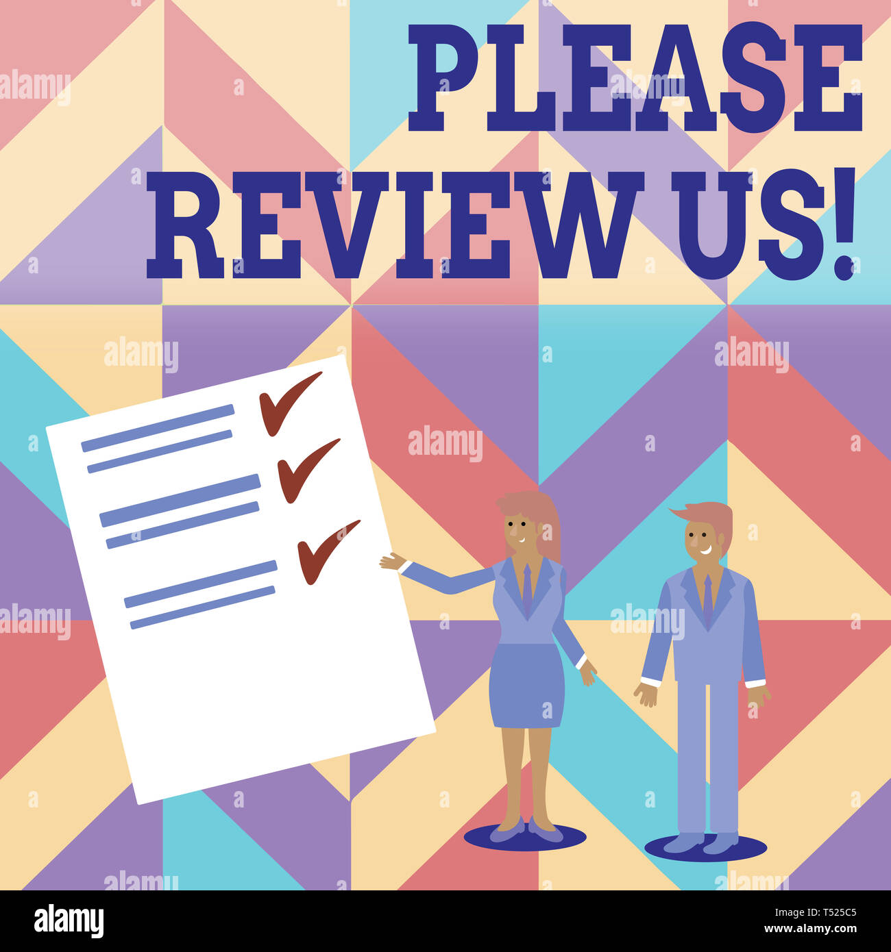 Conceptual hand writing showing Please Review Us. Concept meaning ...