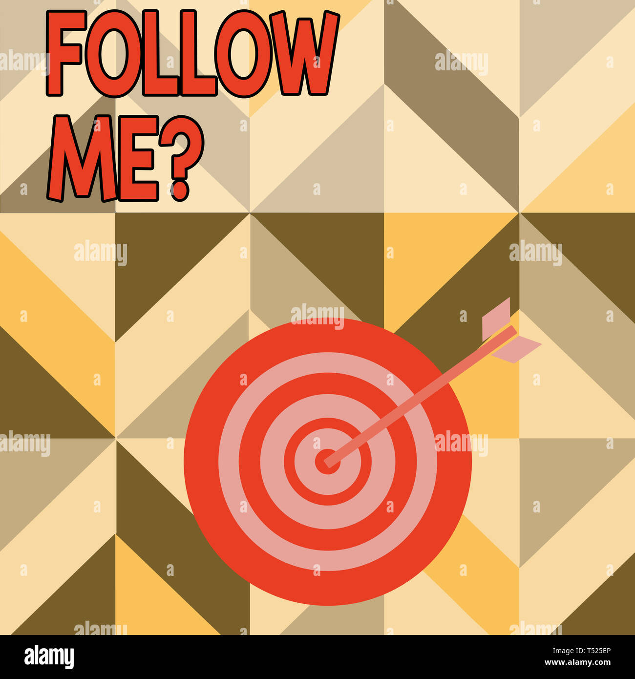 Word writing text Follow Me Question. Business photo showcasing go or ...