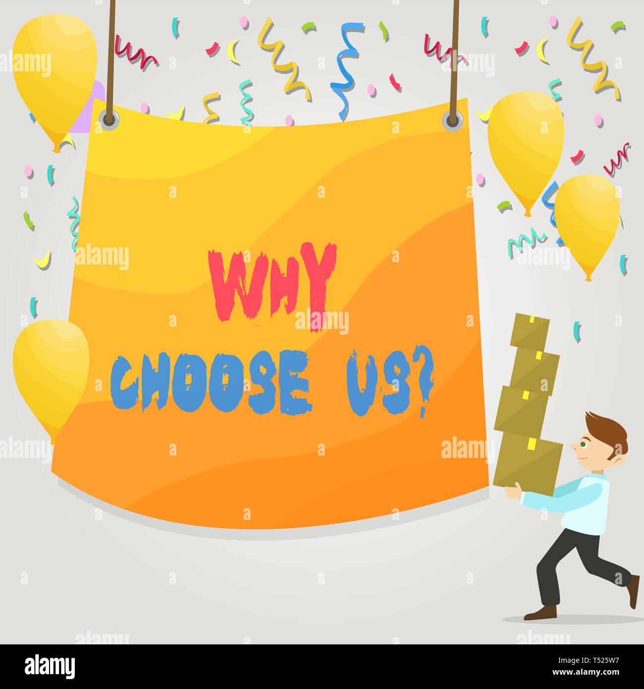 Conceptual hand writing showing Why Choose Us Question. Concept meaning ...