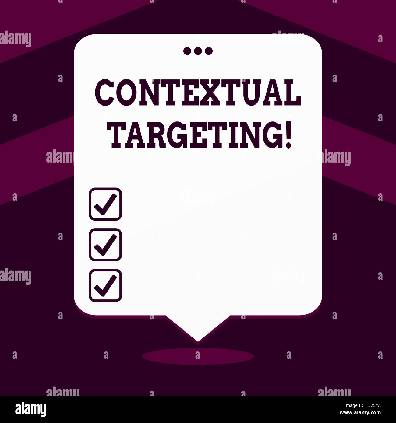 Writing Note Showing Contextual Targeting Business Concept For Targeted Advertising For Ads