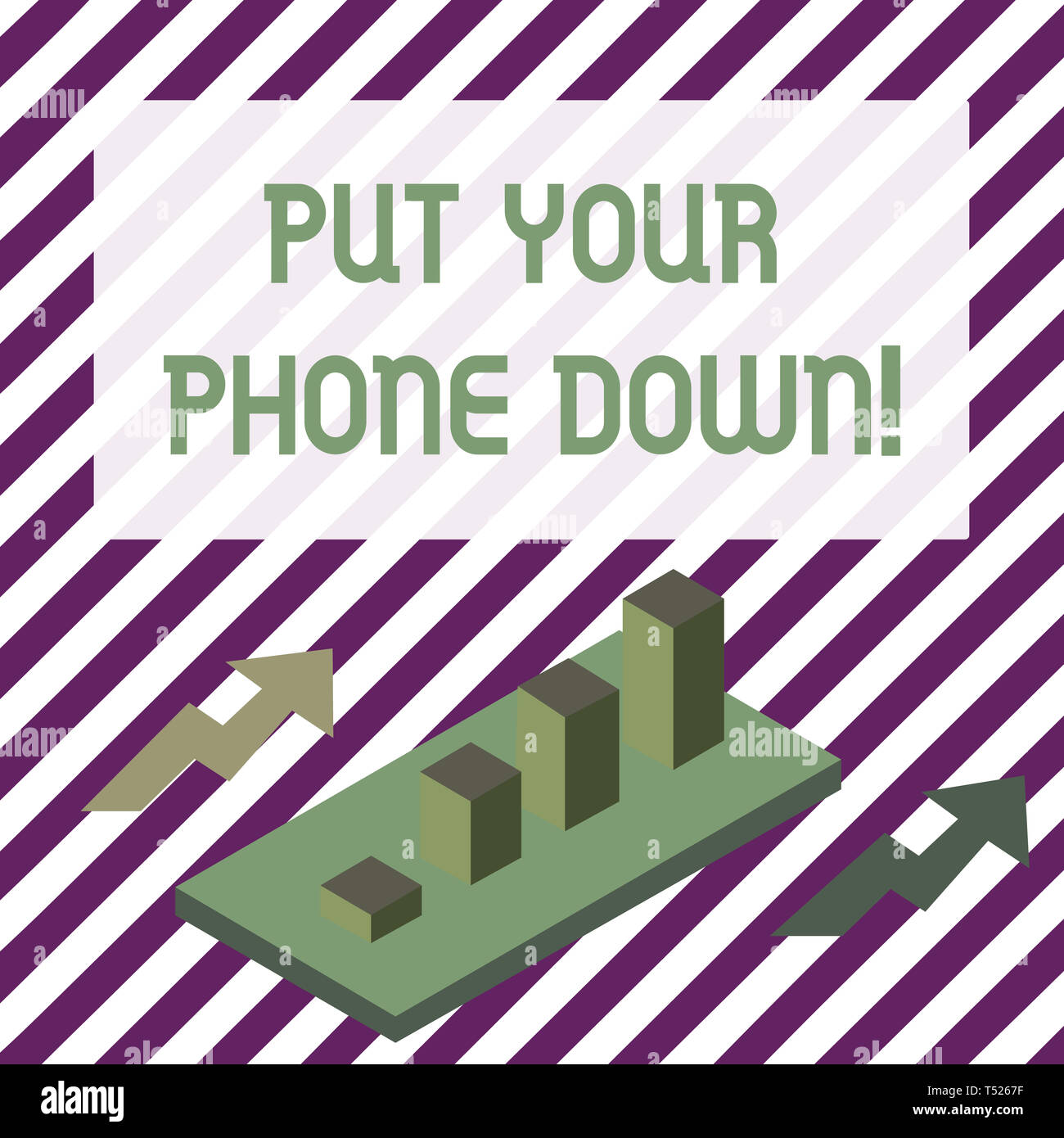 Handwriting text writing Put Your Phone Down. Conceptual photo end ...