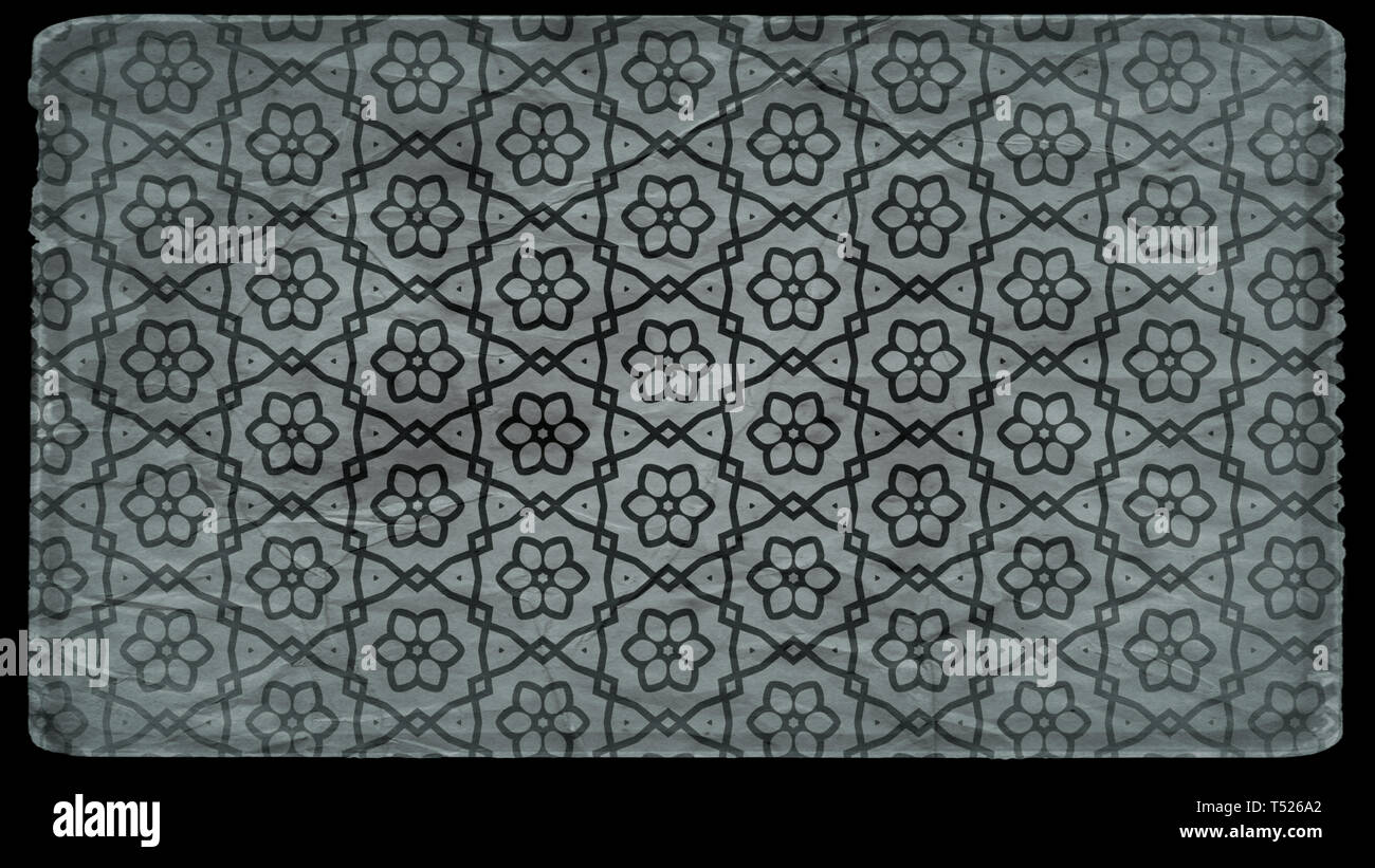 Vintage Ornament Pattern Wallpaper Design Stock Photo - Alamy