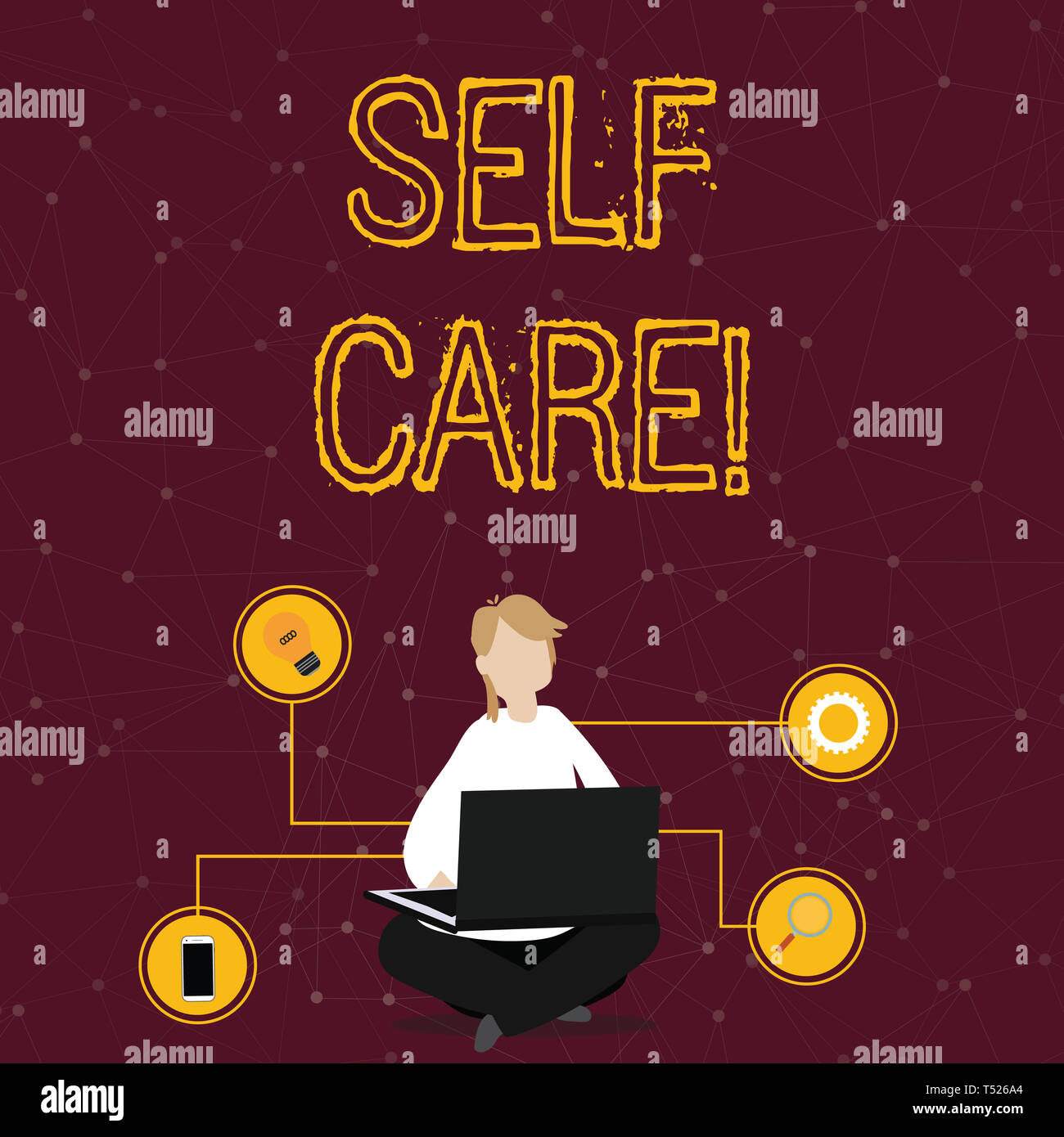 Word writing text Self Care. Business photo showcasing practice of ...