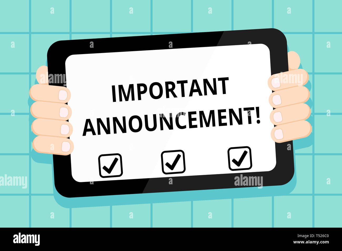 Conceptual hand writing showing Important Announcement. Concept meaning ...