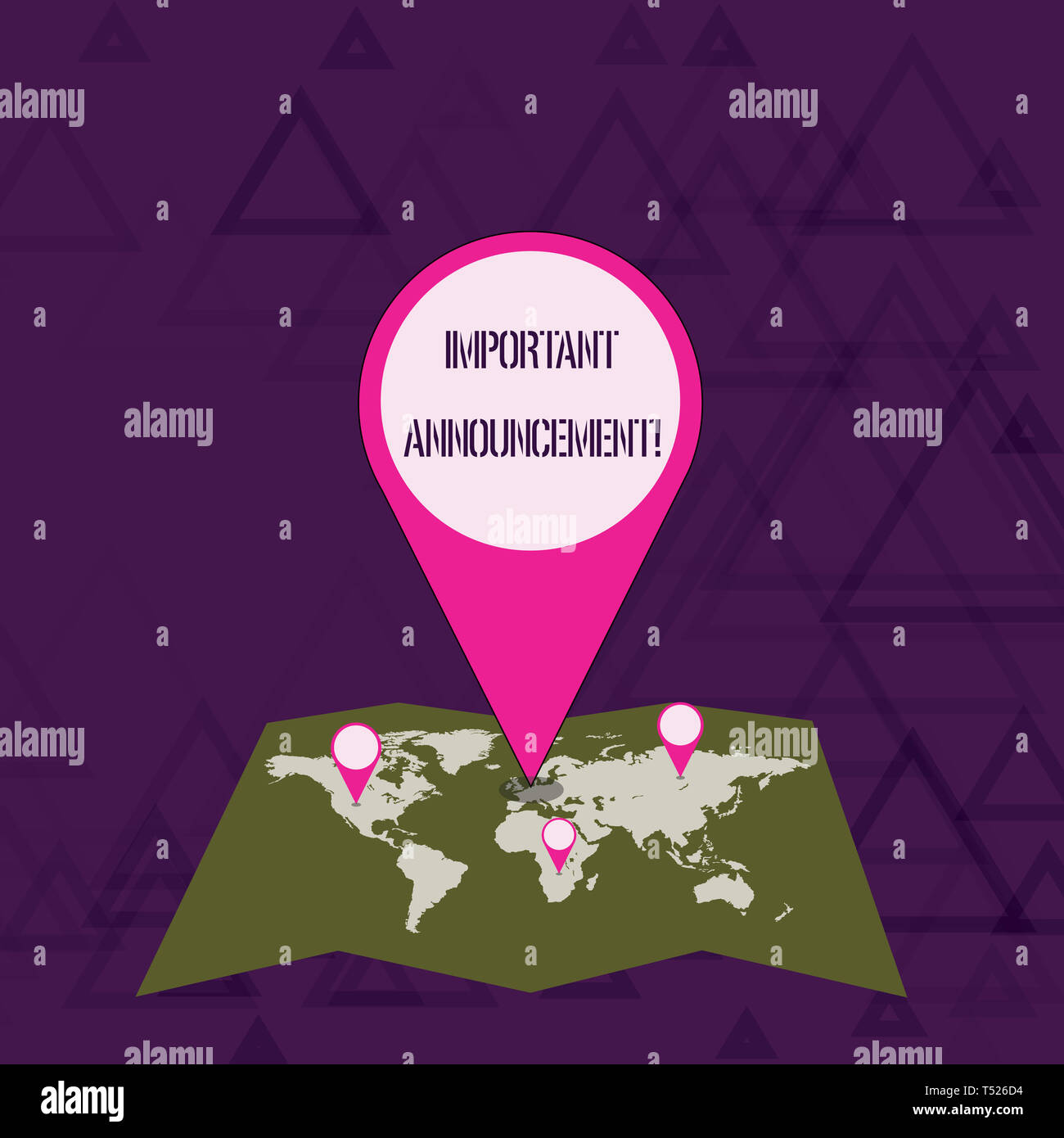 Writing note showing Important Announcement. Business concept for ...