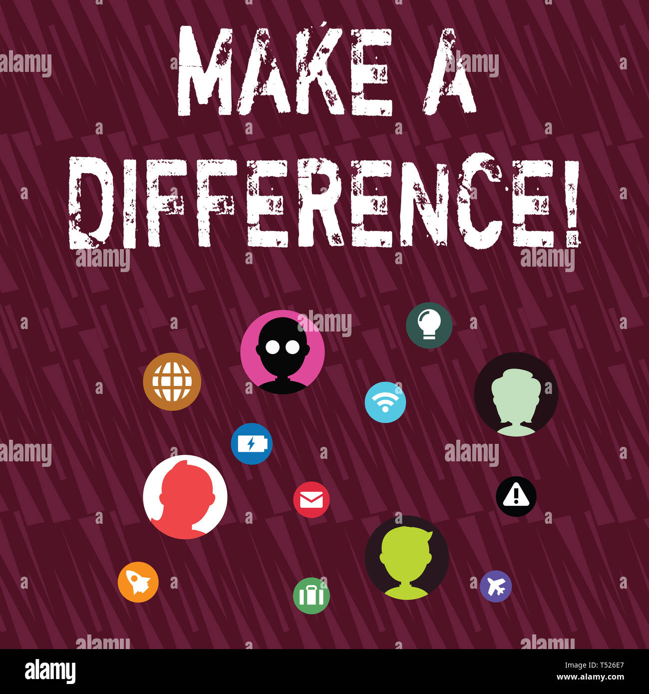 Text sign showing Make A Difference. Business photo showcasing have ...