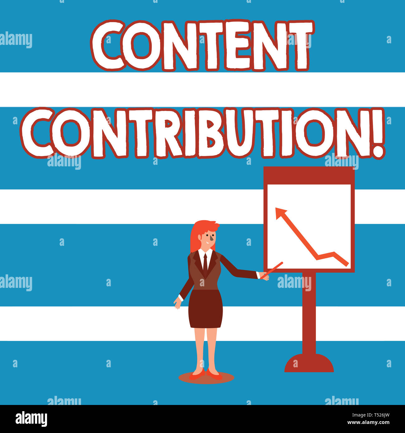 Text sign showing Content Contribution. Business photo text ...