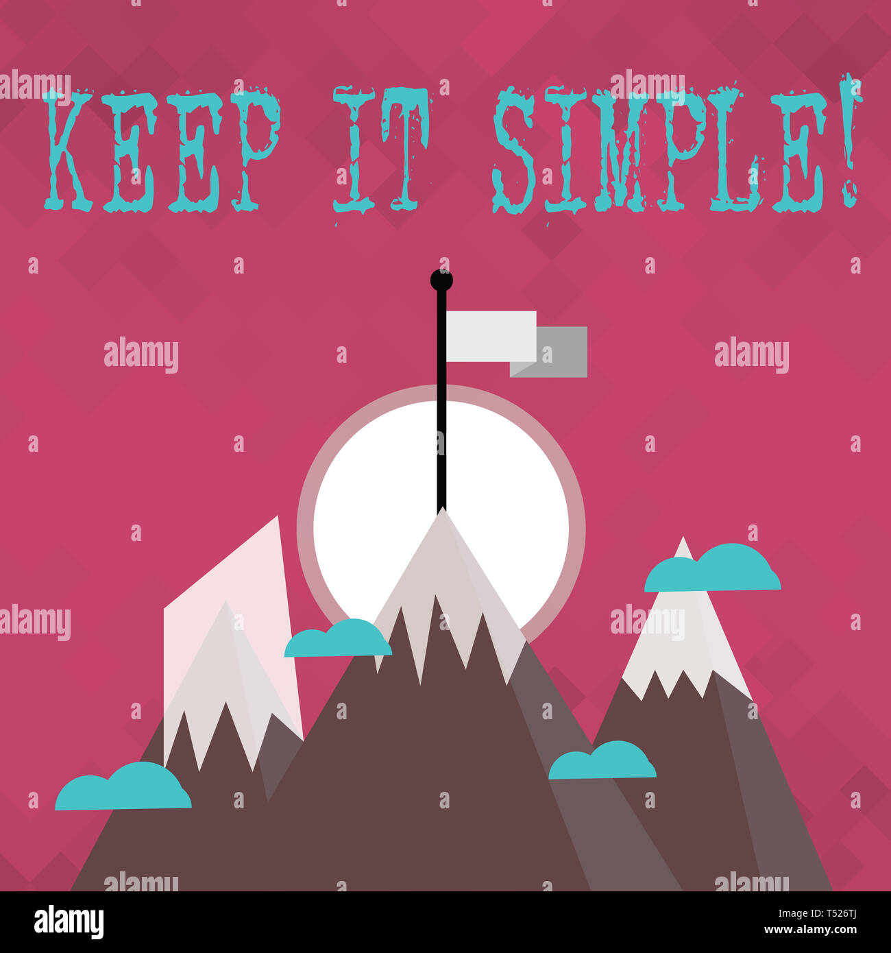 Writing note showing Keep It Simple. Business concept for ask something ...