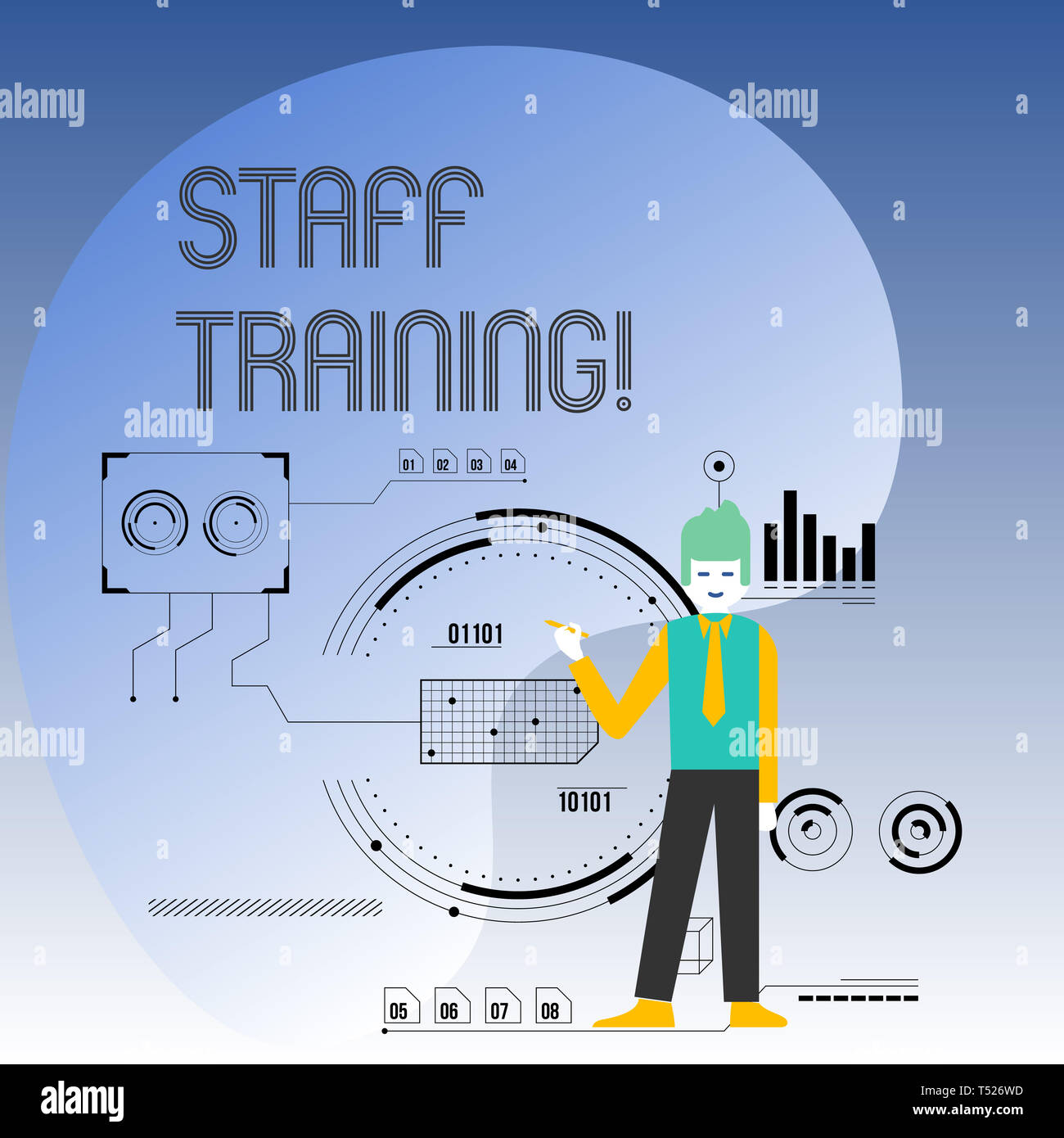 Conceptual hand writing showing Staff Training. Concept meaning learn ...