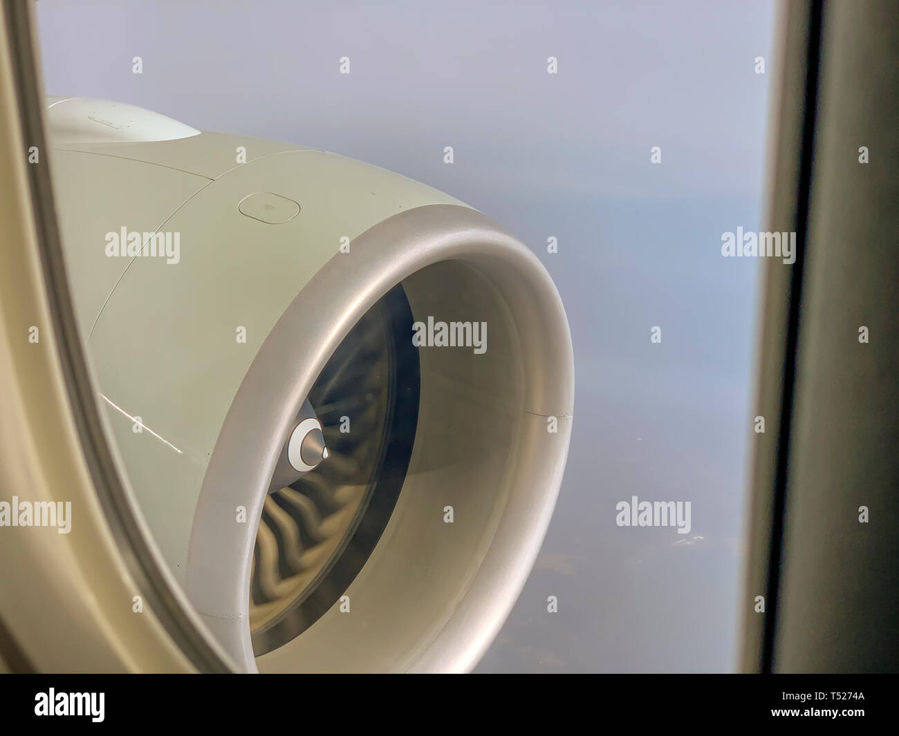 Inside jet turbine engine hi-res stock photography and images - Alamy