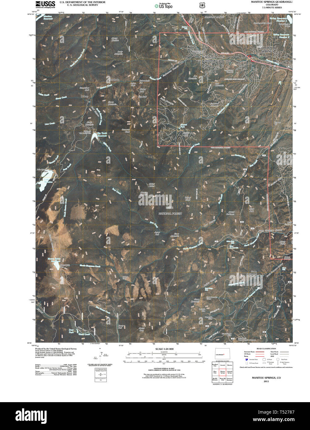 Map of manitou hi-res stock photography and images - Alamy