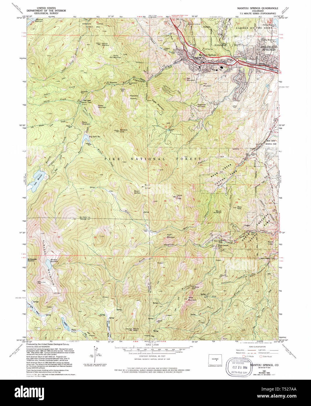 Map of manitou hi-res stock photography and images - Alamy