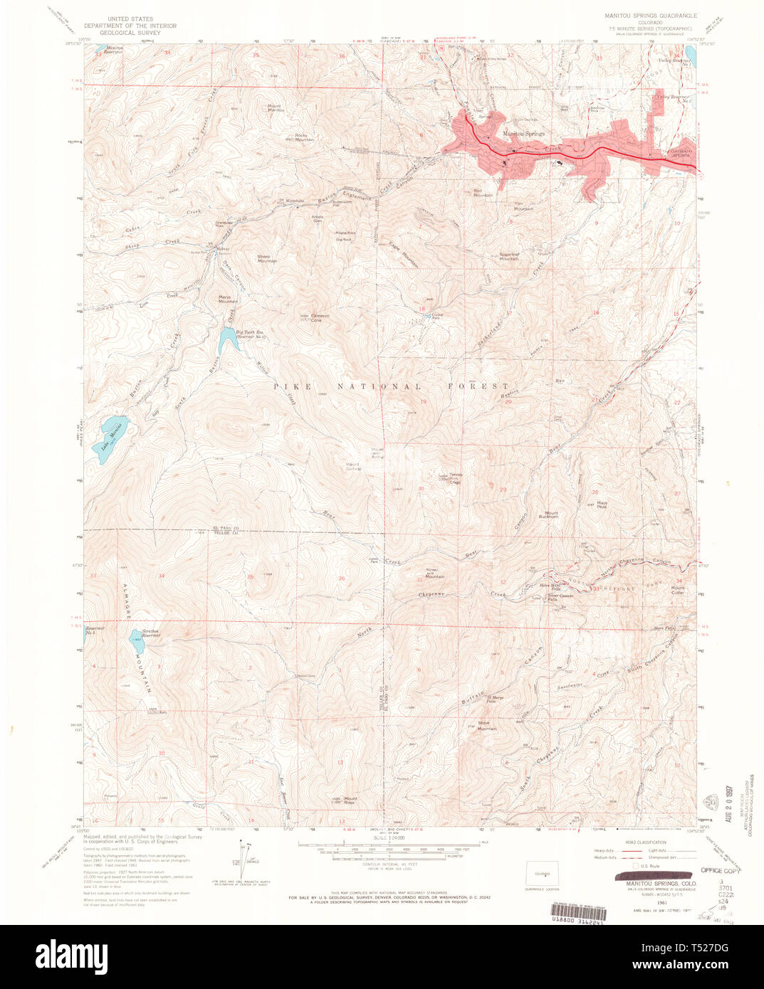 Manitou map hi-res stock photography and images - Alamy