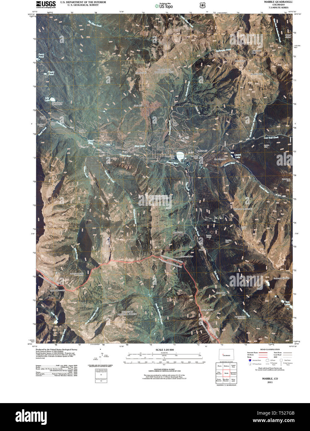 Colorado topo map hi-res stock photography and images - Alamy