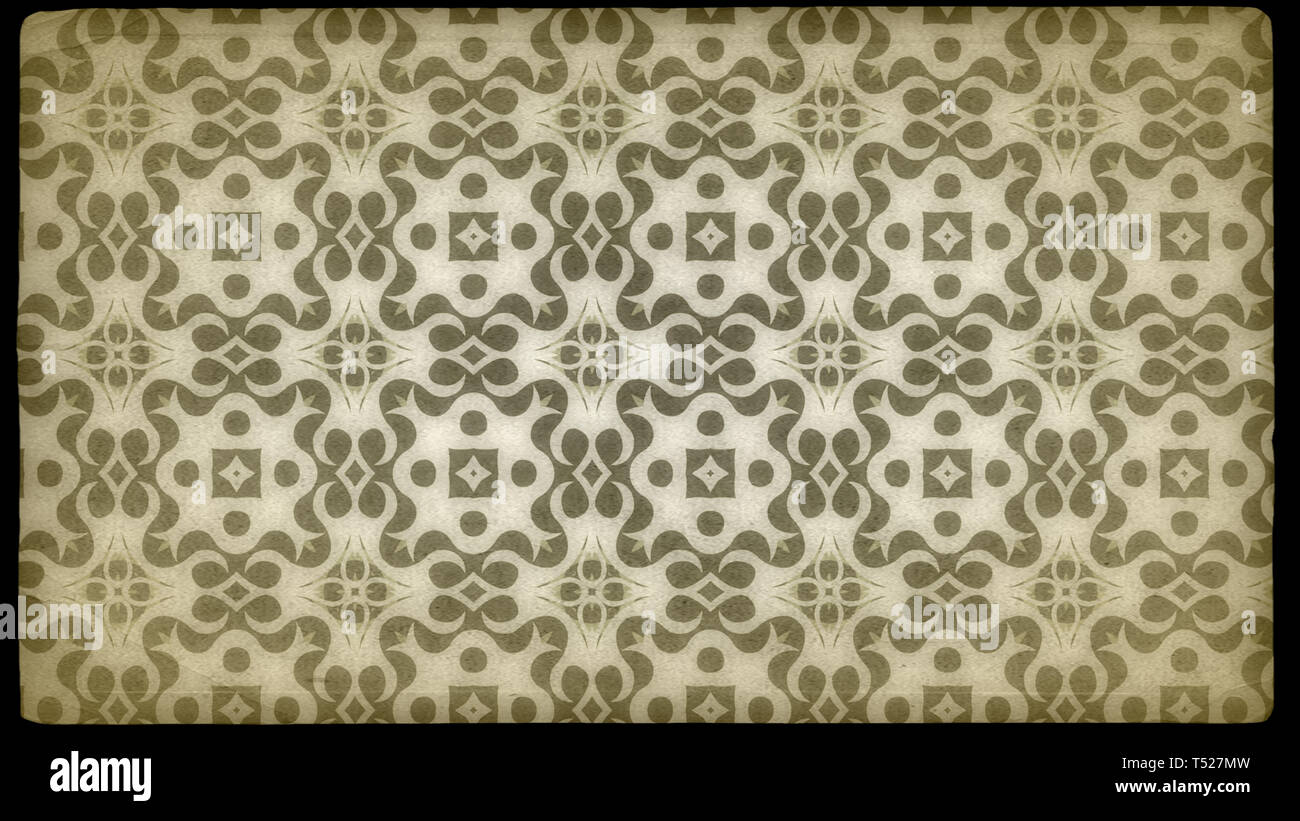 Vintage Decorative Floral Wallpaper Pattern Stock Photo - Alamy