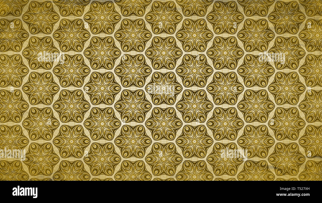 Gold Vintage Wallpaper Background Stock Photo - Alamy