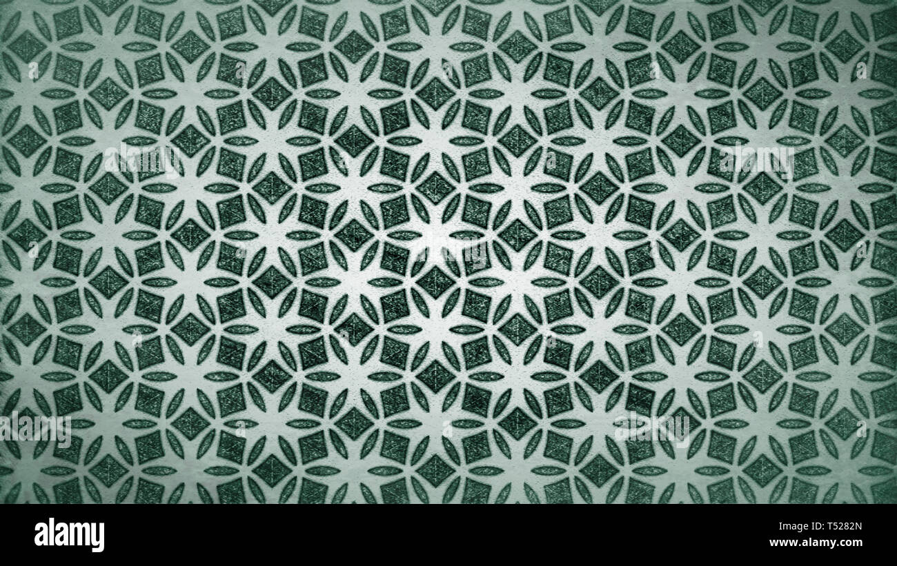 Green Vintage Floral Pattern Wallpaper Design Template Stock Photo - Alamy