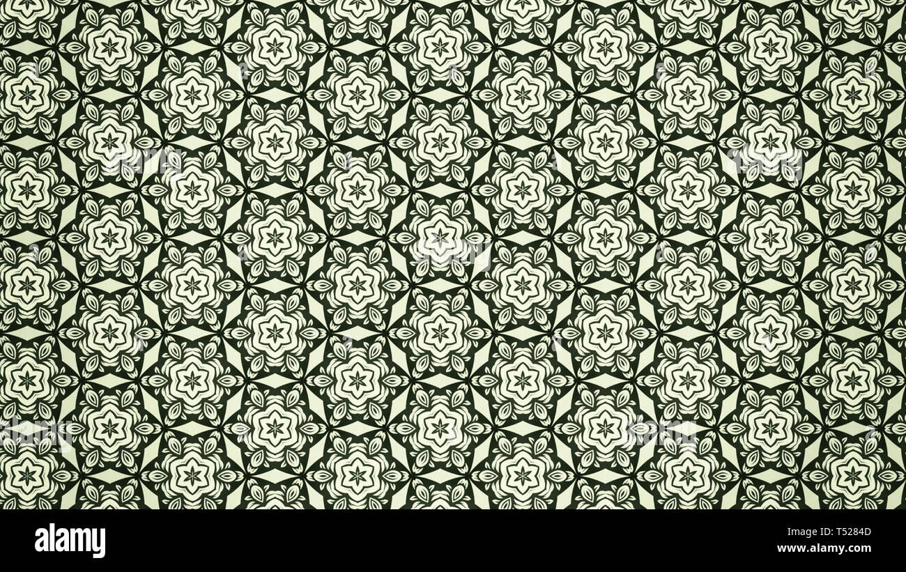 Green Vintage Floral Wallpaper Pattern Stock Photo - Alamy
