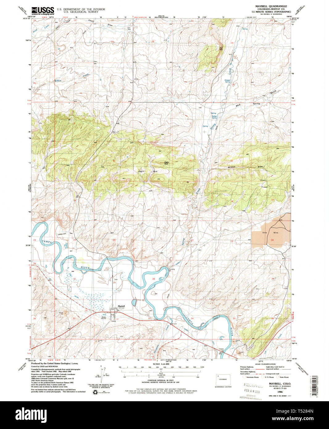 Maybell map hi-res stock photography and images - Alamy