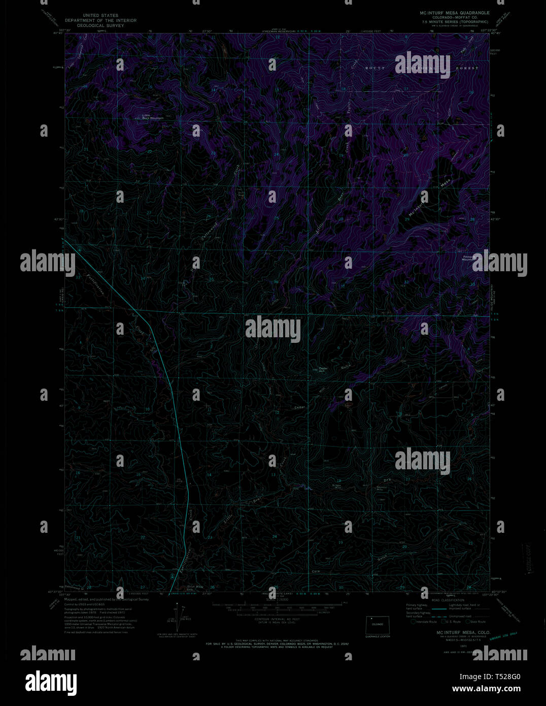 USGS TOPO Map Colorado CO Mc Inturf Mesa 233745 2000 24000 Inverted ...