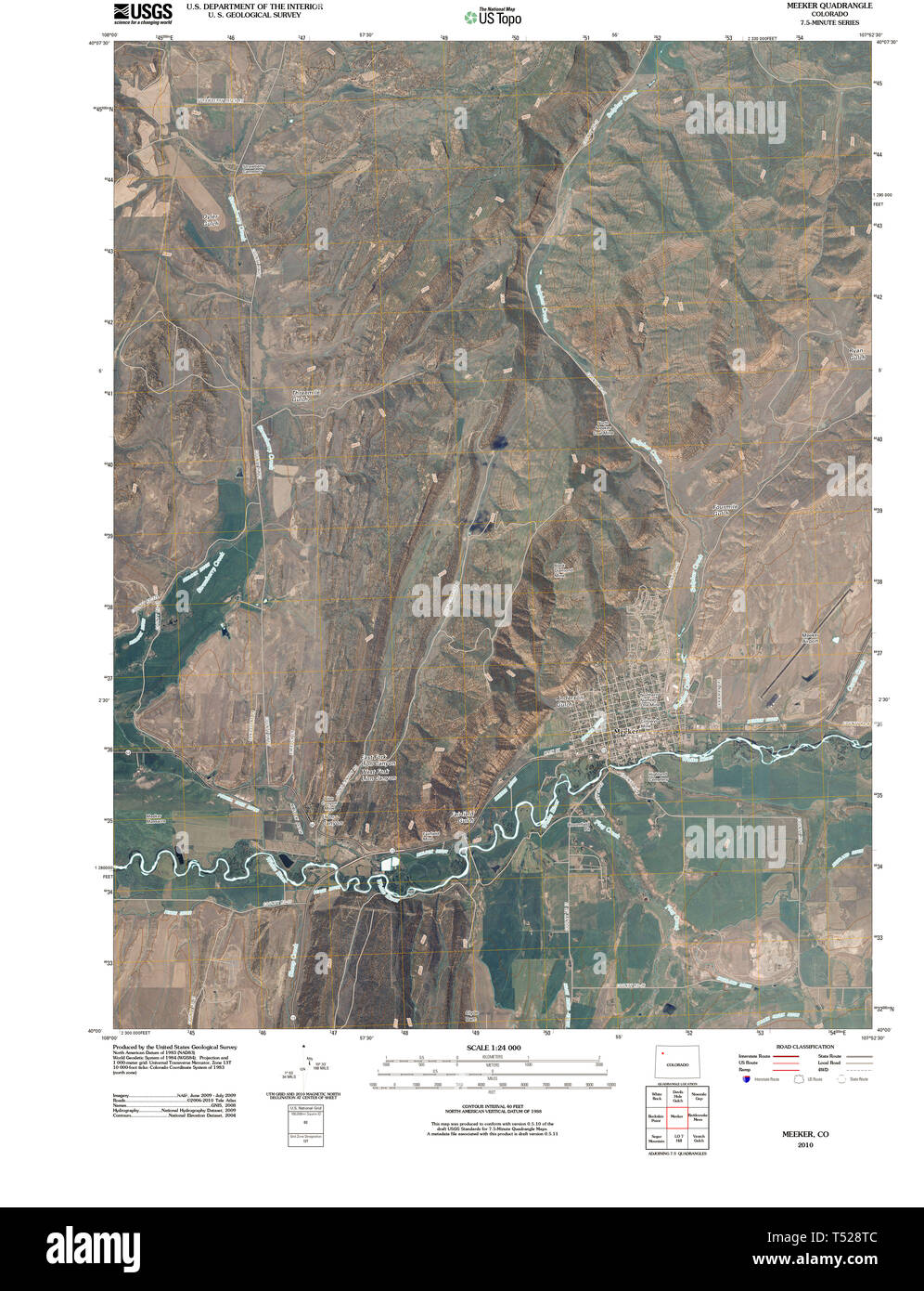 Meeker colorado map hi-res stock photography and images - Alamy