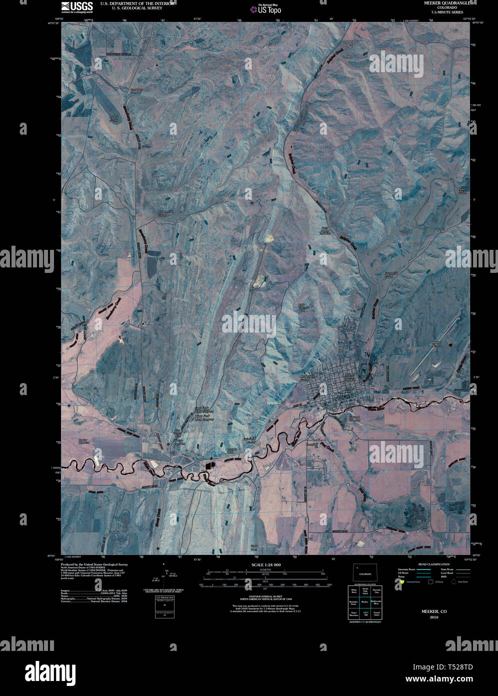Meeker colorado map hi-res stock photography and images - Alamy