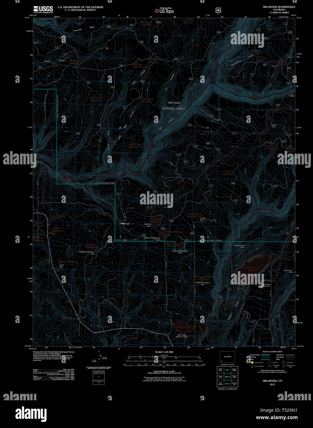 Map of millwood hi-res stock photography and images - Alamy