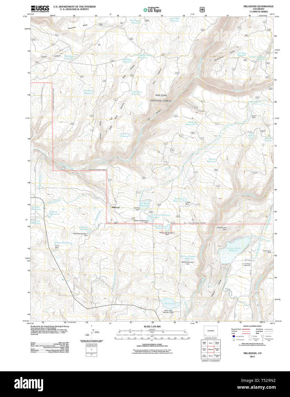 Map of millwood hi-res stock photography and images - Alamy