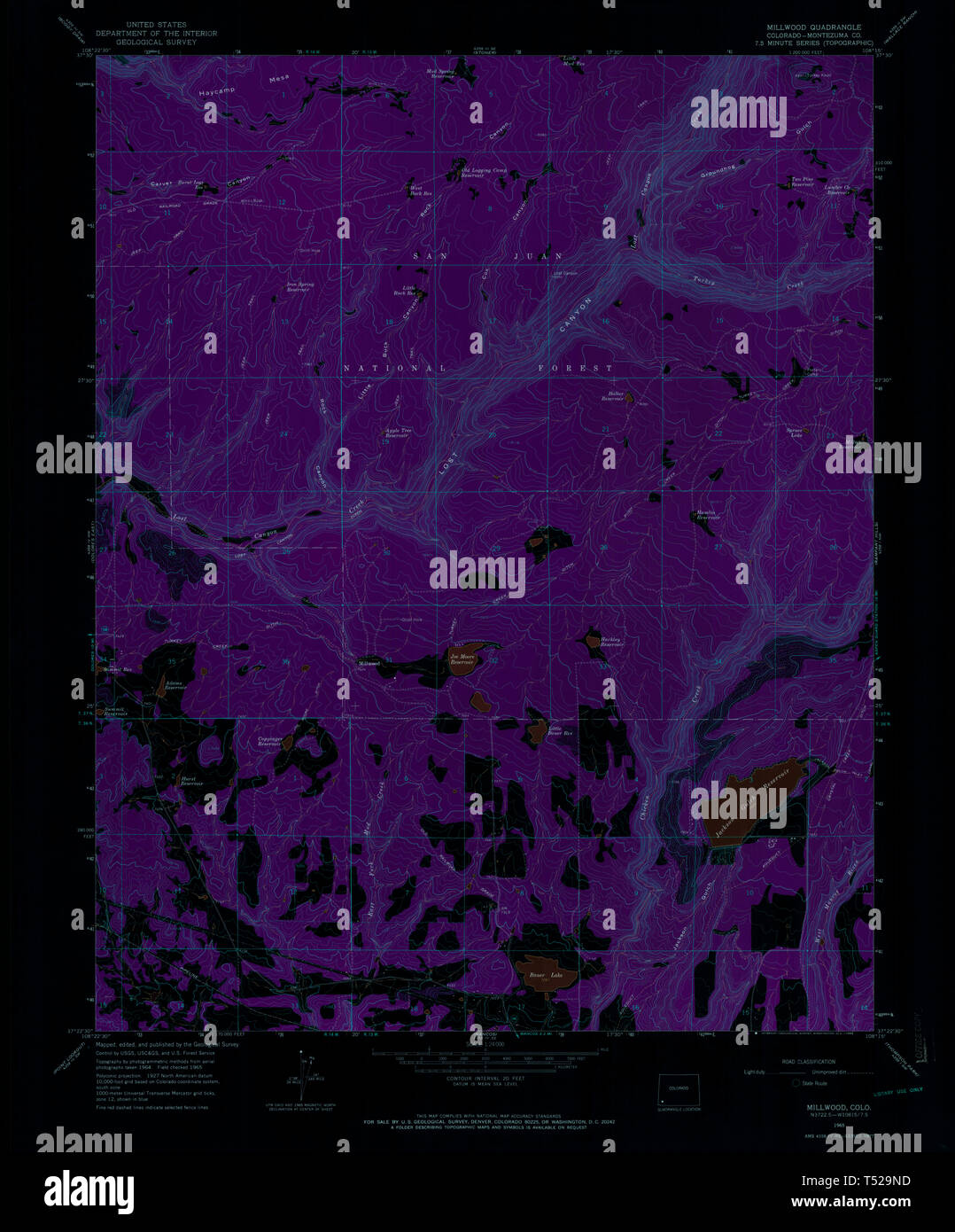 Map of millwood hi-res stock photography and images - Alamy