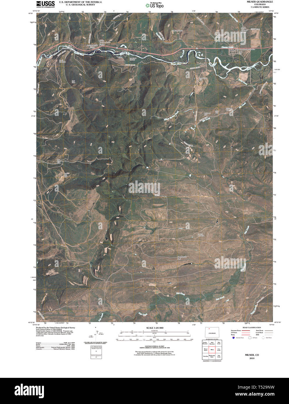 Milner colorado map hi-res stock photography and images - Alamy