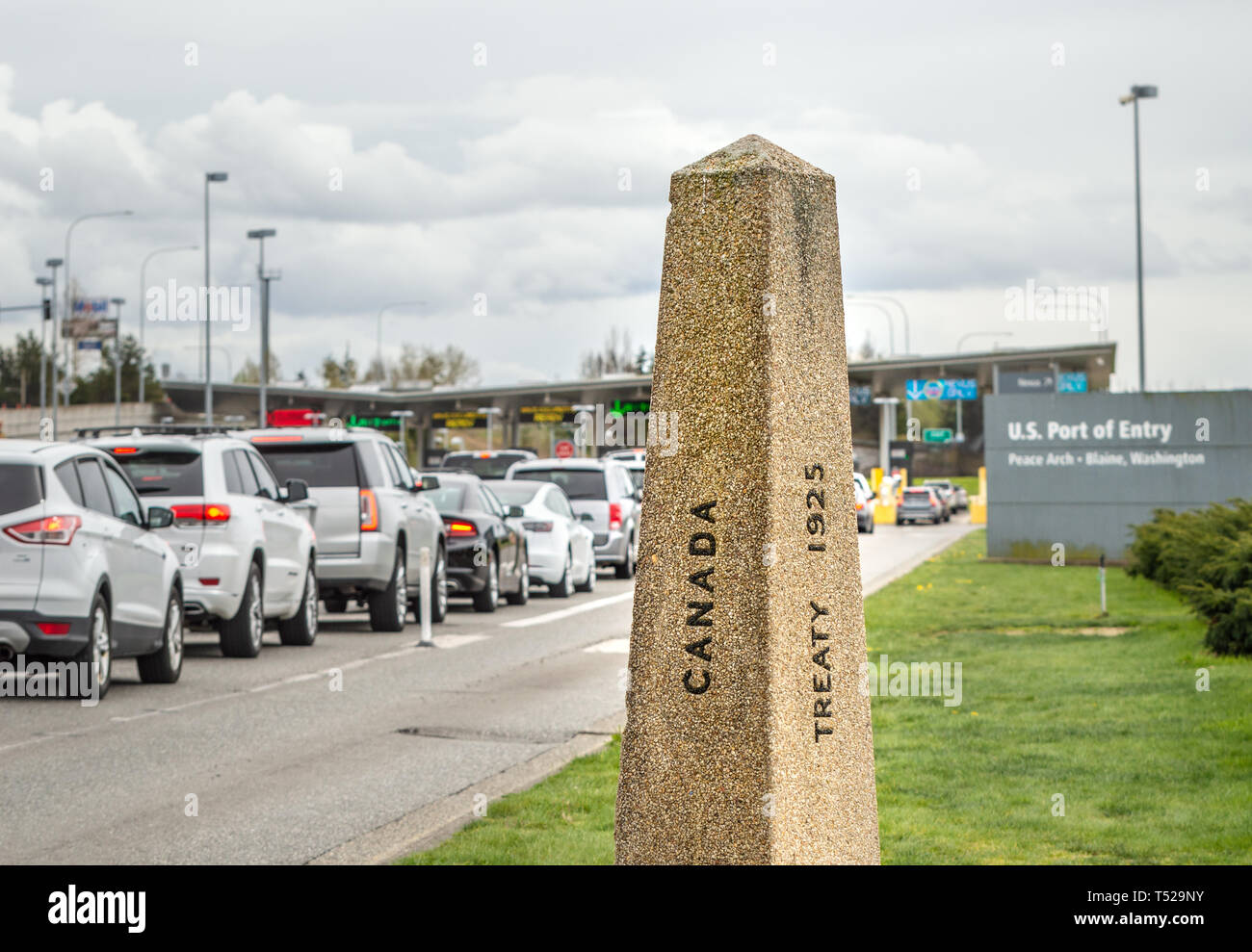 April 14, 2019 - Surrey, BC: International Boundary Survey Monument ...