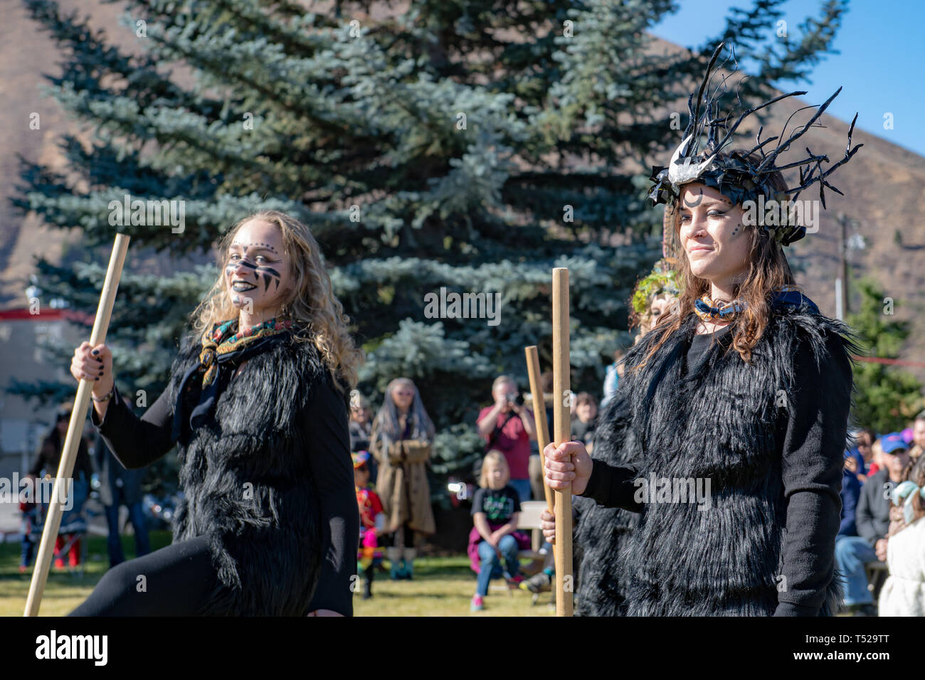 Black sheep dancers perform at Trailing of the Sheep Festival in Idaho ...