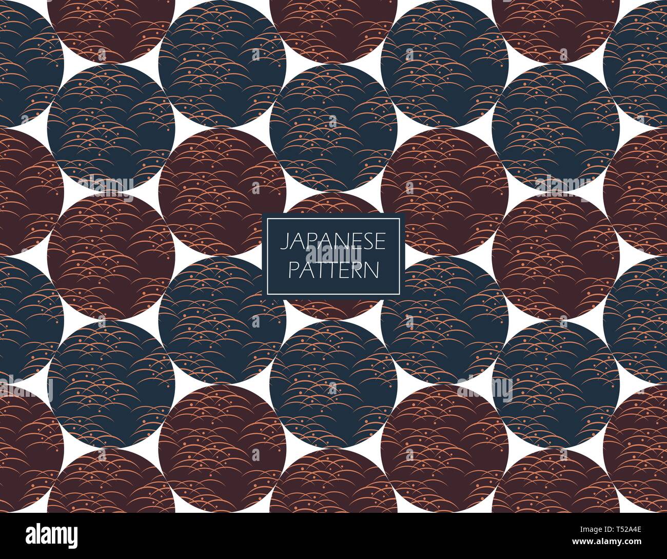 Japanese pattern vector. Circle geometric background. Wrapping paper ...