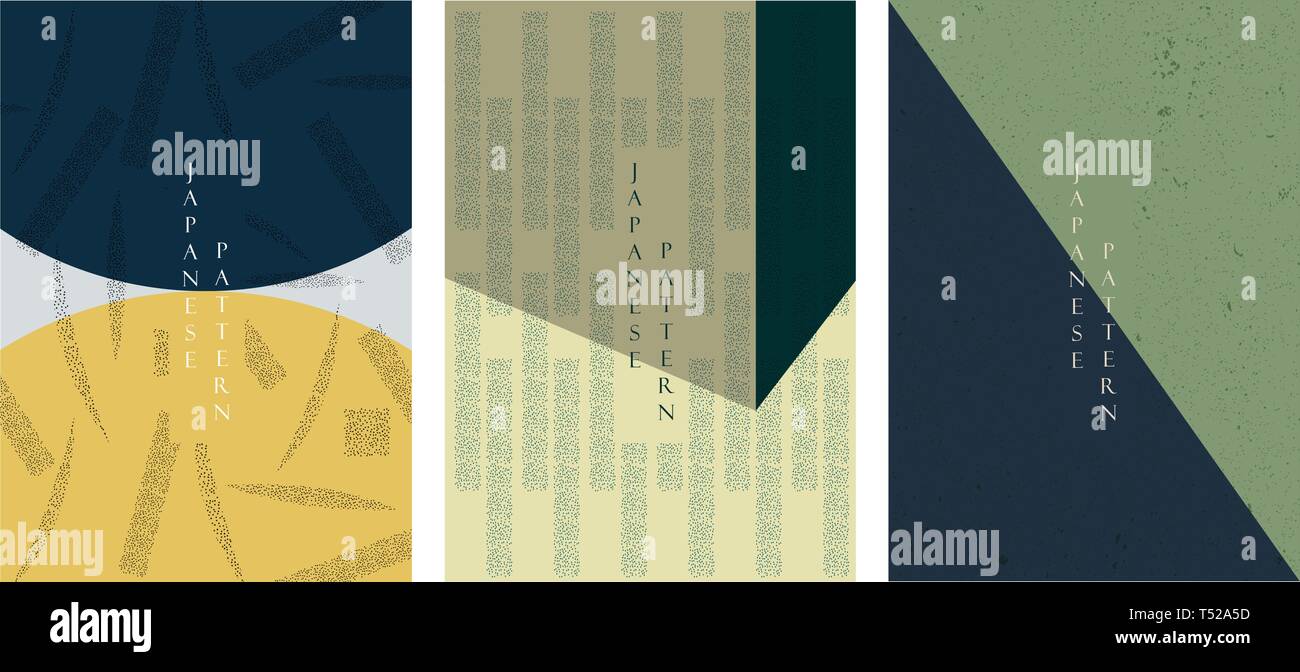 Geometric background vector. Blue elements template in Japanese style ...