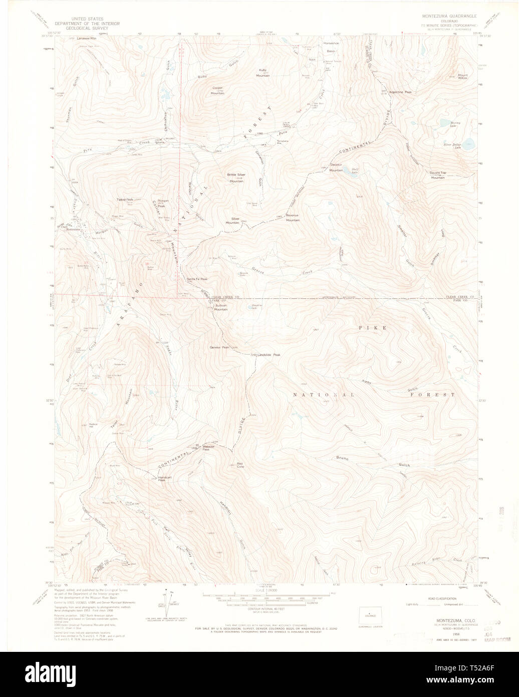 Map of montezuma hi-res stock photography and images - Alamy