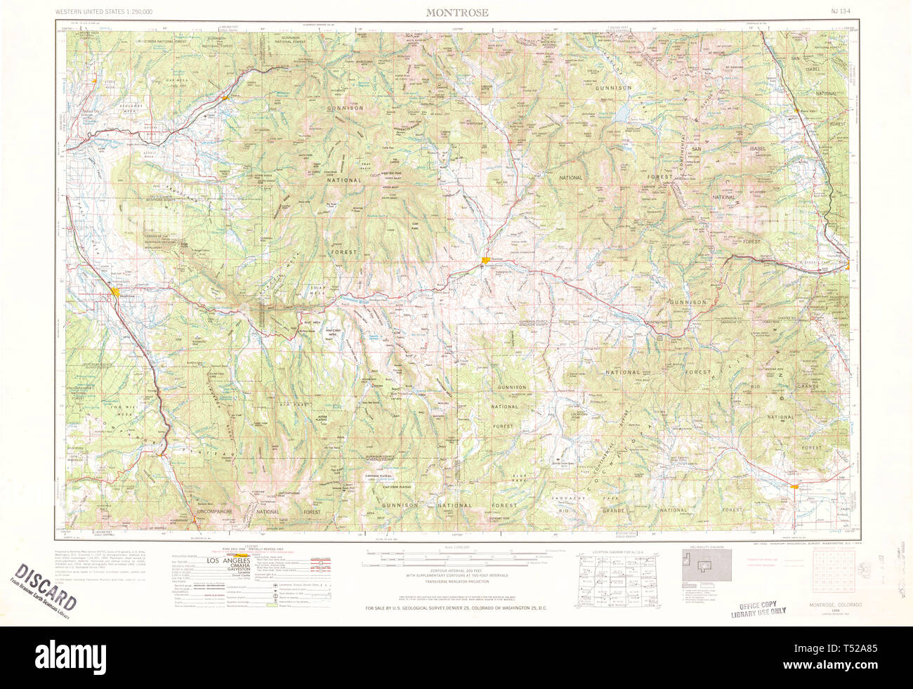 Montrose colorado map hi-res stock photography and images - Alamy