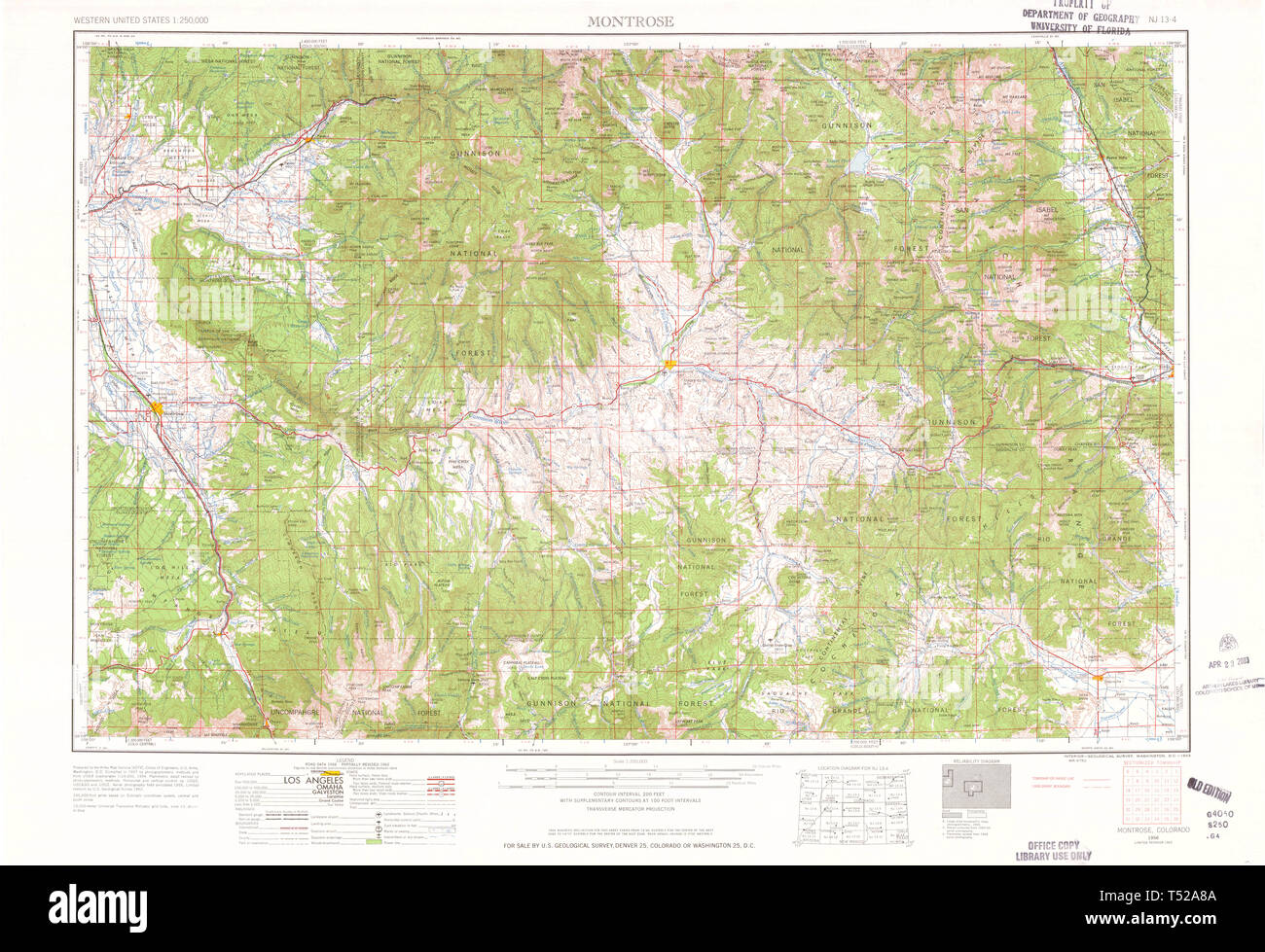 Montrose colorado map hi-res stock photography and images - Alamy