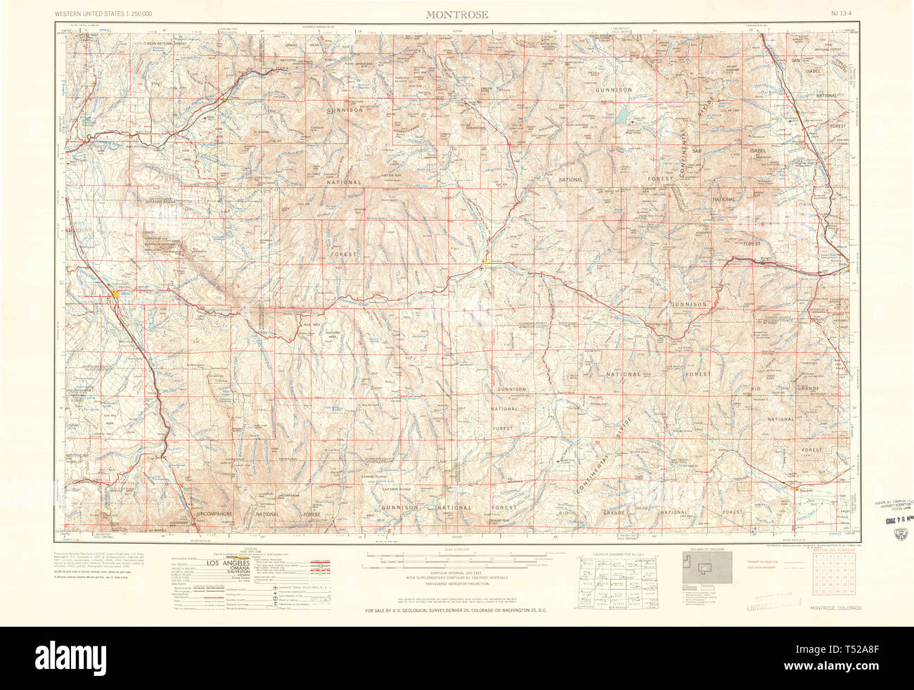 Montrose colorado map hi-res stock photography and images - Alamy