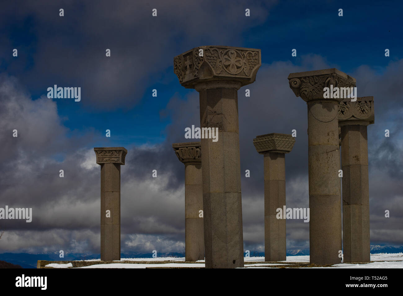 03 APRIL 2019, GEORGIA, TBILISI, Famous Didgori battle monument with ...