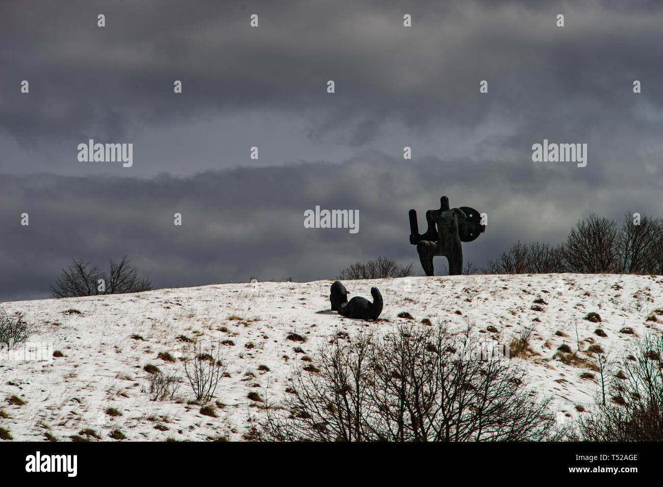 03 APRIL 2019, GEORGIA, TBILISI, Famous Didgori battle monument with ...