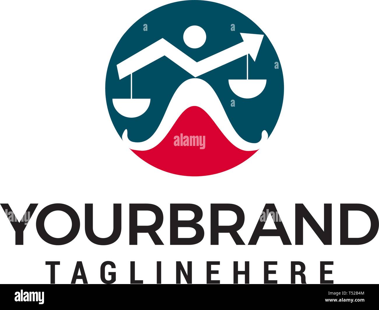 Scales icon logo design hi-res stock photography and images - Alamy