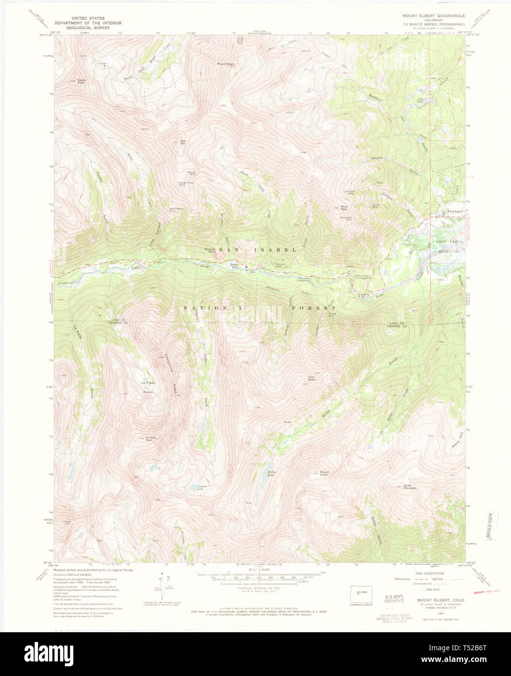 Map of elbert hi-res stock photography and images - Alamy