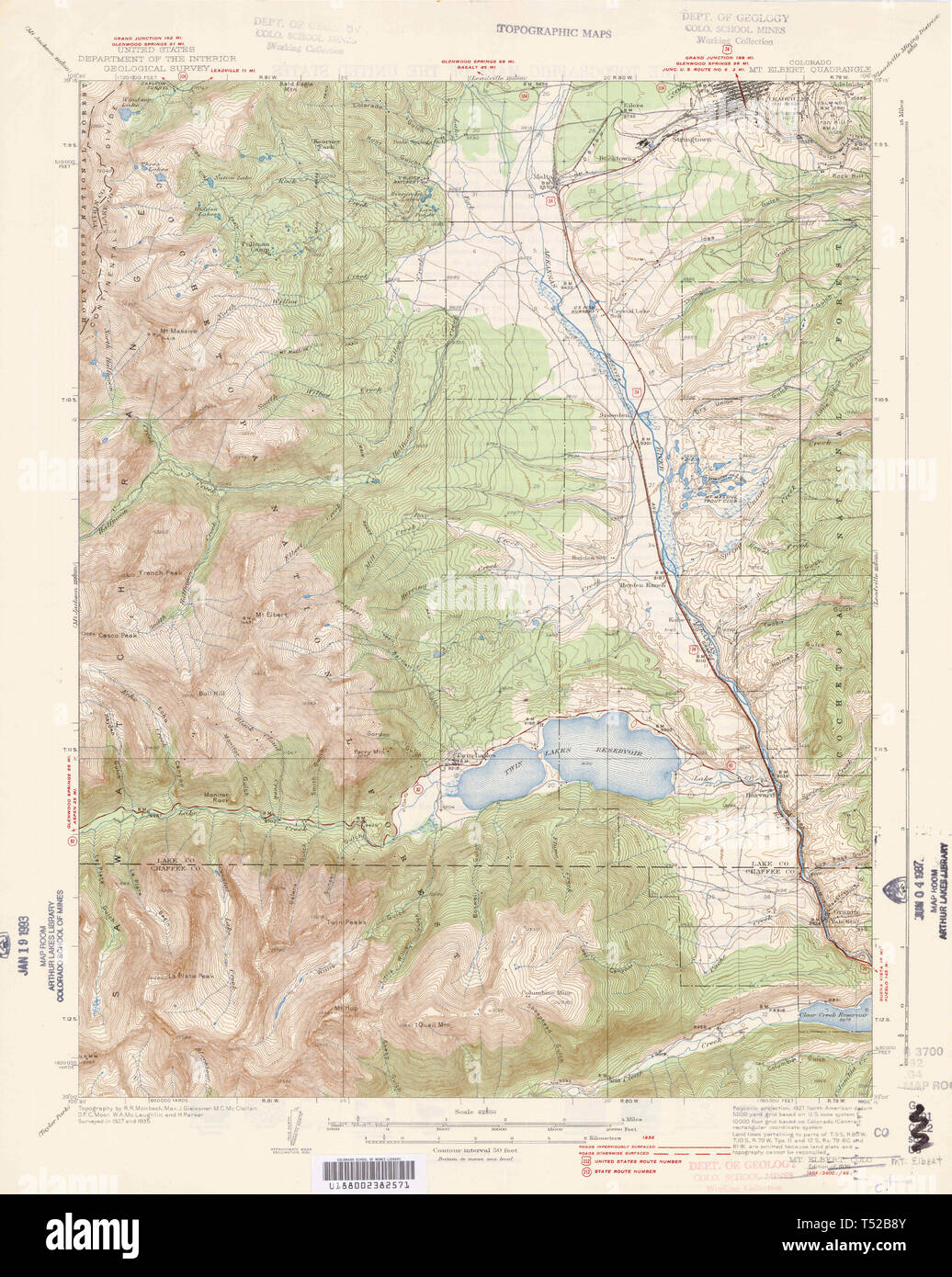 Elbert map hi-res stock photography and images - Alamy