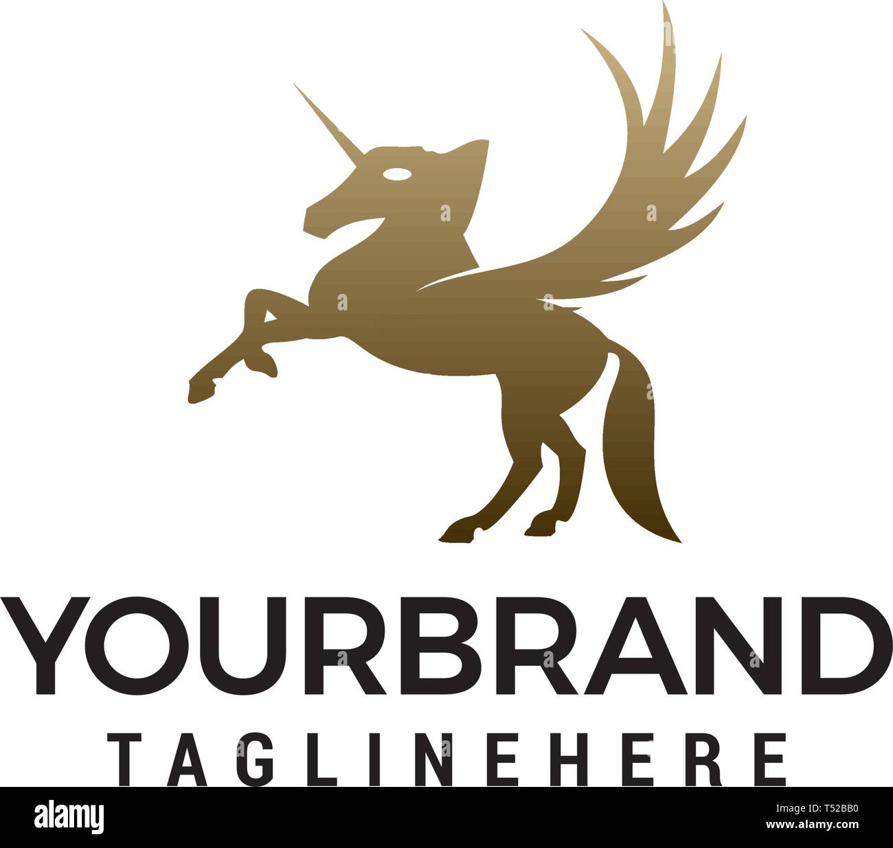 Pegasus logo design concept template vector Stock Vector Image & Art ...