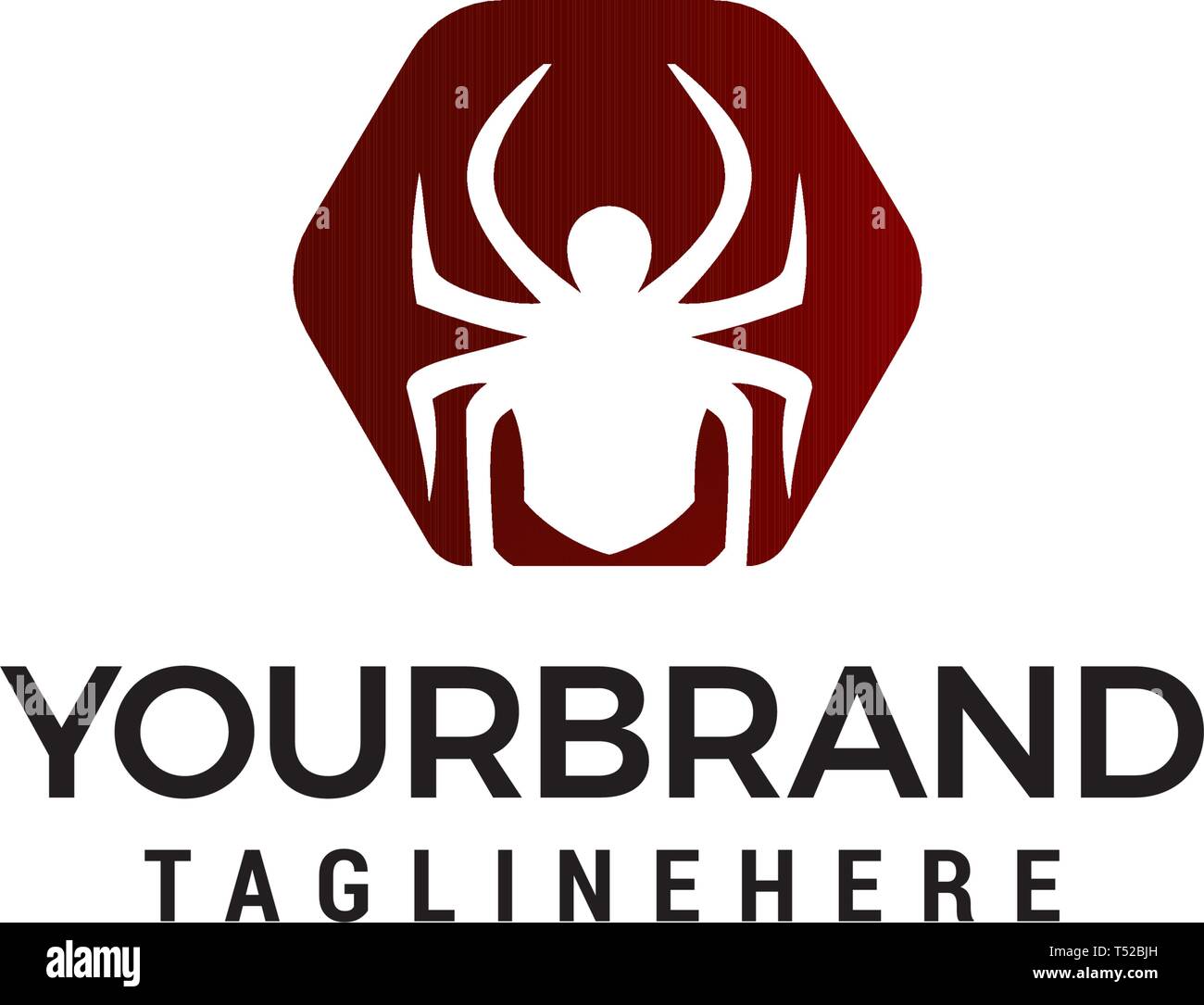 spider logo design concept template vector Stock Vector Image & Art - Alamy