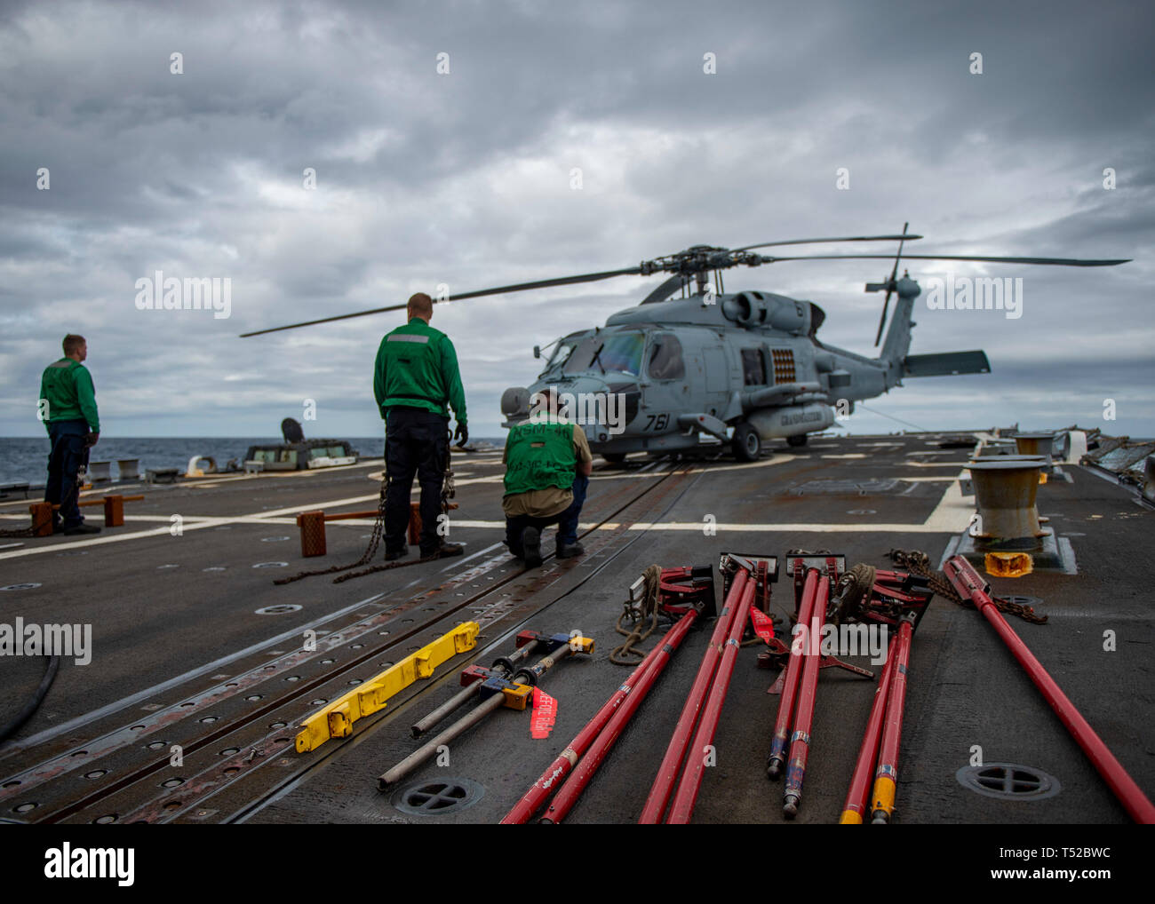 190410-N-SS350-0013 ATLANTIC OCEAN (April 10, 2019) Sailors, assigned ...