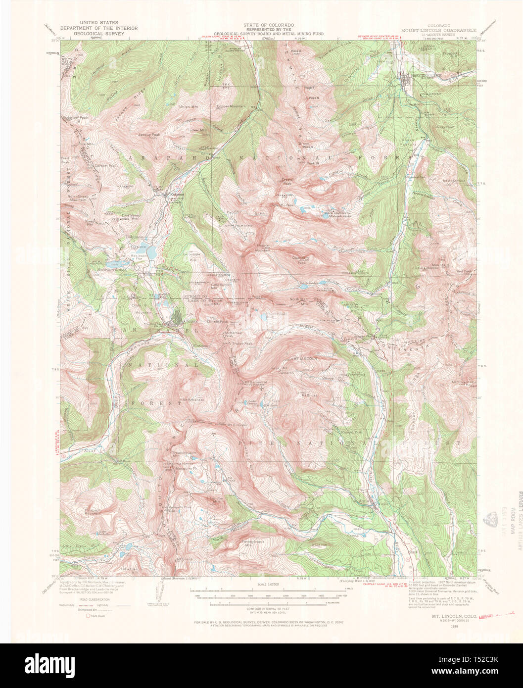 Lincoln colorado map hi-res stock photography and images - Alamy